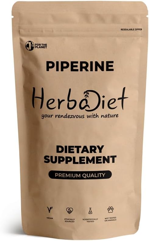 Amazon.com: Herbadiet Piperine 95% Powder | Black Pepper Extract Powder ...