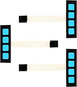 Amazon.com: JESSINIE 3Pcs 1x4 Matrix Membrane Switch 68.9*10.7mm 4 Keys ...