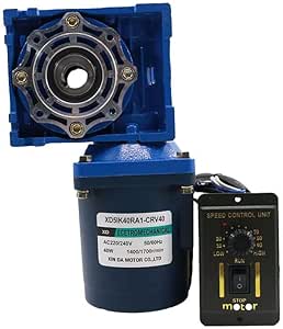 40W NMRV40 AC 220V Worm Gear Motor RV40 With Self-locking Function With ...