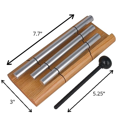 Snapklik.com : Woodstock Wind Chimes Zenergy Trio Hand Chime, Silver