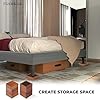 Amazon.com: FASONLA Bed Risers (Set of 8) Furniture Risers Lifts Height ...