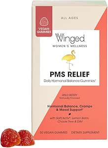Amazon.com: Winged Wellness PMS Relief Vitamins - Daily Hormonal and ...