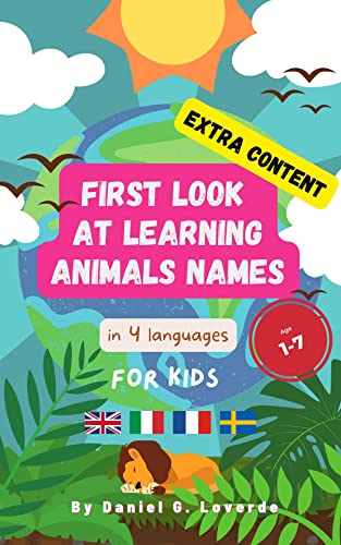 First Look At Learning Animals Names for kids: in 4 languages; English ...