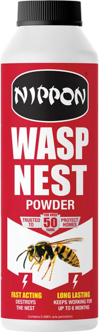 Nippon Wasp Nest Powder - Destroys wasp nests. 300g : Amazon.co.uk: Garden