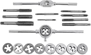Tap and Die Set 20-Piece Tap Wrench Thread Cutting Tools Metric ...