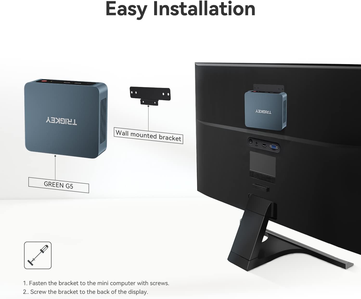 TRIGKEY Mini PC G5 de doble LAN, nueva 12 generación Intel N100 (4C, 4T ...