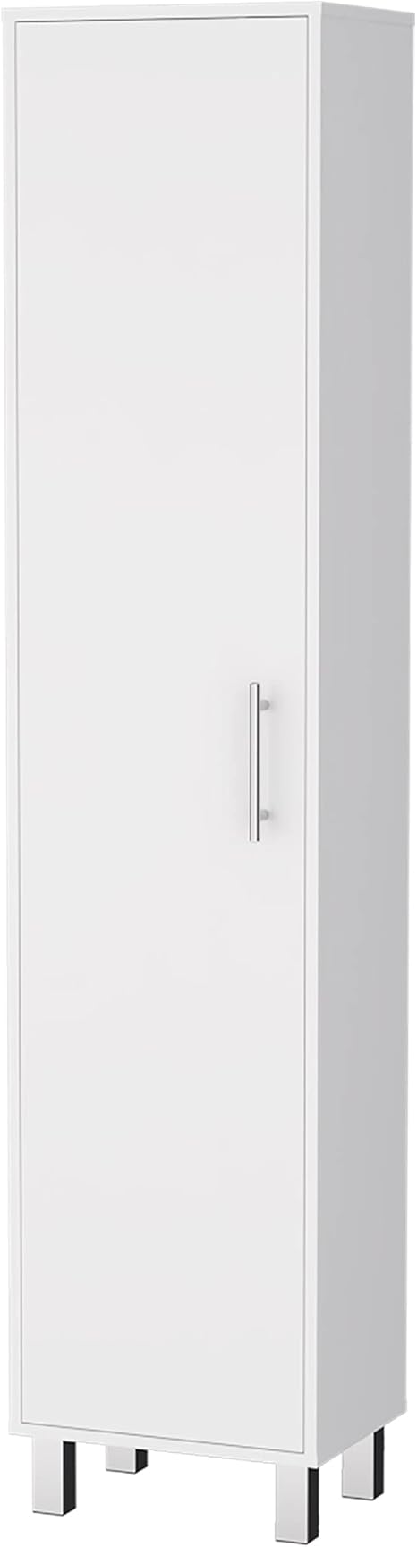 Amazon.com: FM FURNITURE Lawen Tall Storage Cabinet, Single Door, 3 ...