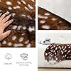 Amazon.com: Faux Cowhide Rug, Sika Deer Area Rug Hide Carpet Faux Fur ...