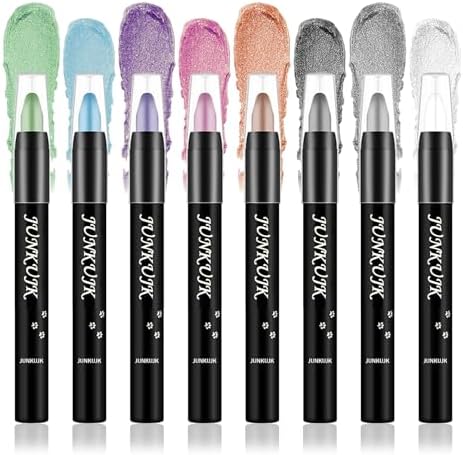 Amazon.com : JunKuJK 8PCS Cream Eyeshadow Sticks Set, Blendable Matte ...
