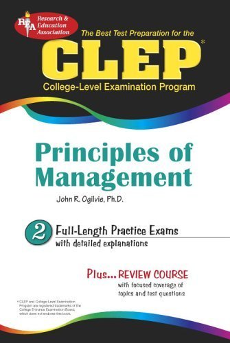 CLEP Principles of Management (REA) - The Best Test Prep for (CLEP Test ...
