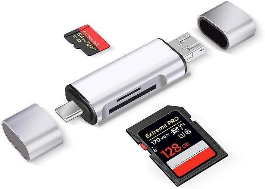Versatile Card Reader: HB PLUS 3-in-1 USB 3.0 USB C Micro USB Card ...