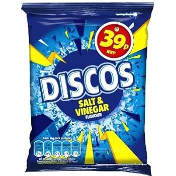 Discos Salt and Vinegar Flavour Crisps 28 G (Pack of 44): Amazon.co.uk ...