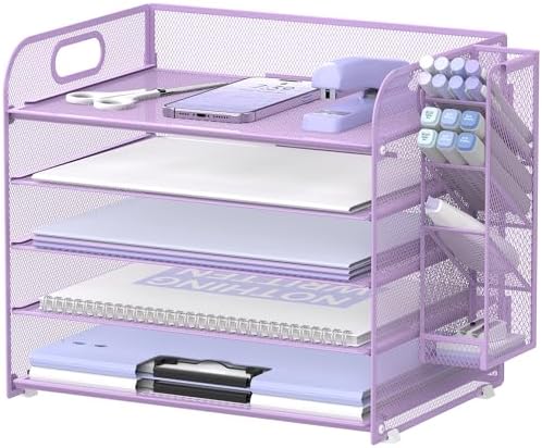 Amazon.com: SUPEASY 5 Tier Desk Organizer with Handle & Removable Pen ...