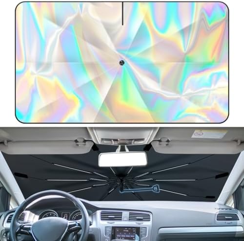 Amazon.com: Upgraded Car Windshield Sun Shade Umbrella - Foldable ...