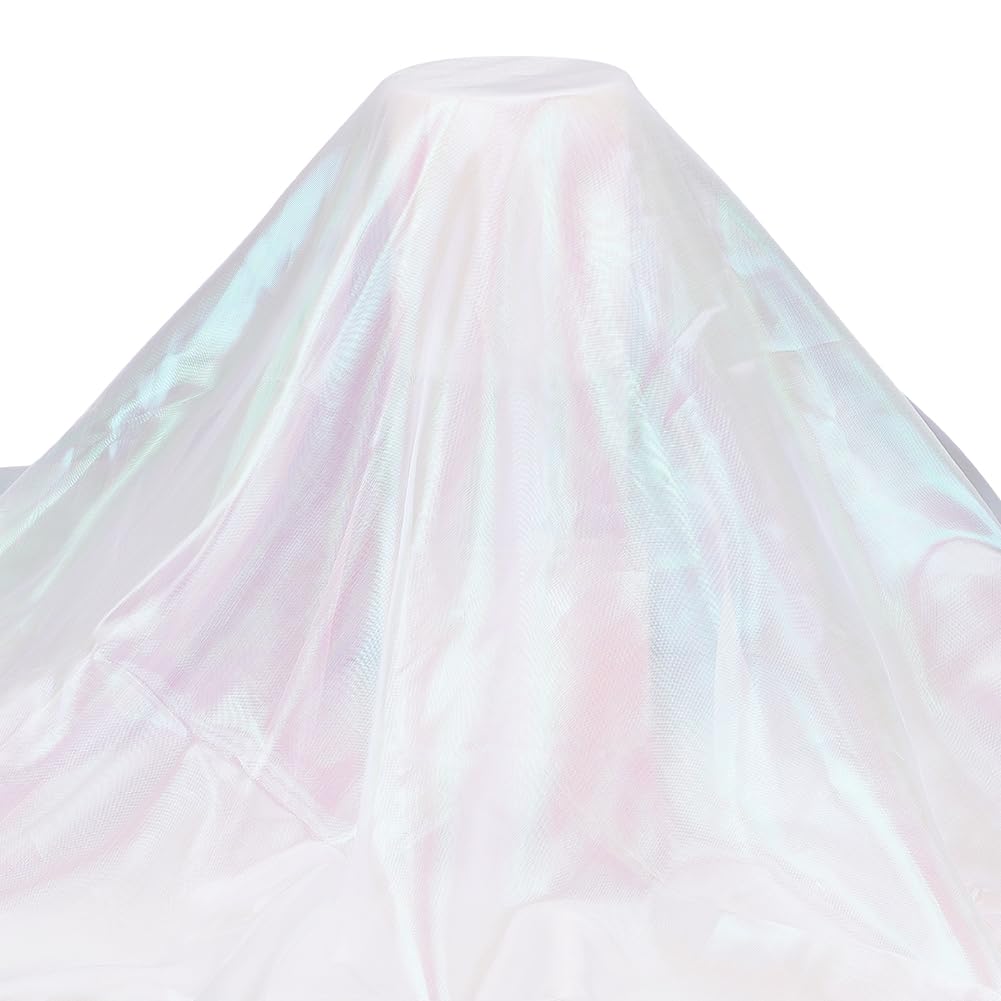 Amazon.com: BENECREAT 3.3 Yard Magic White Rainbow Laser Gradient ...