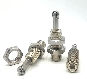 1pcs RBPJ M16 M20 Rollers plunger Roller telescopic pins Bearing spring ...