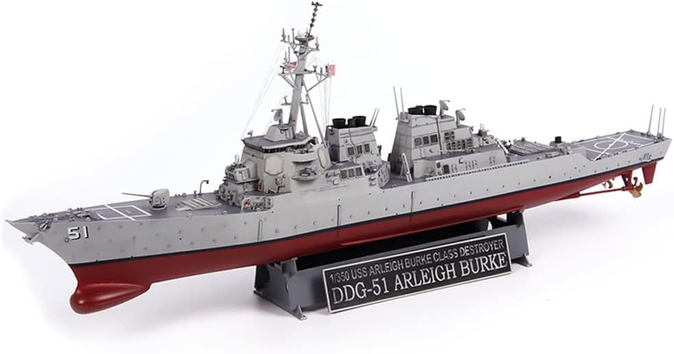 Amazon.com: Academy Plastic Model 1/350 Scale USS Arleigh Burke DDG-51 ...
