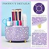Amazon.com: Purple Bling Desk Accessories Organizer for Women Teen ...