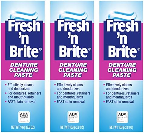 Amazon.com : Fresh 'n Brite Denture Cleaning Paste for Dentures ...