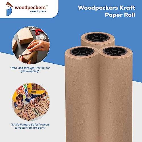 Snapklik.com : Woodpeckers Kraft Paper Roll 48 X 2400 Inch