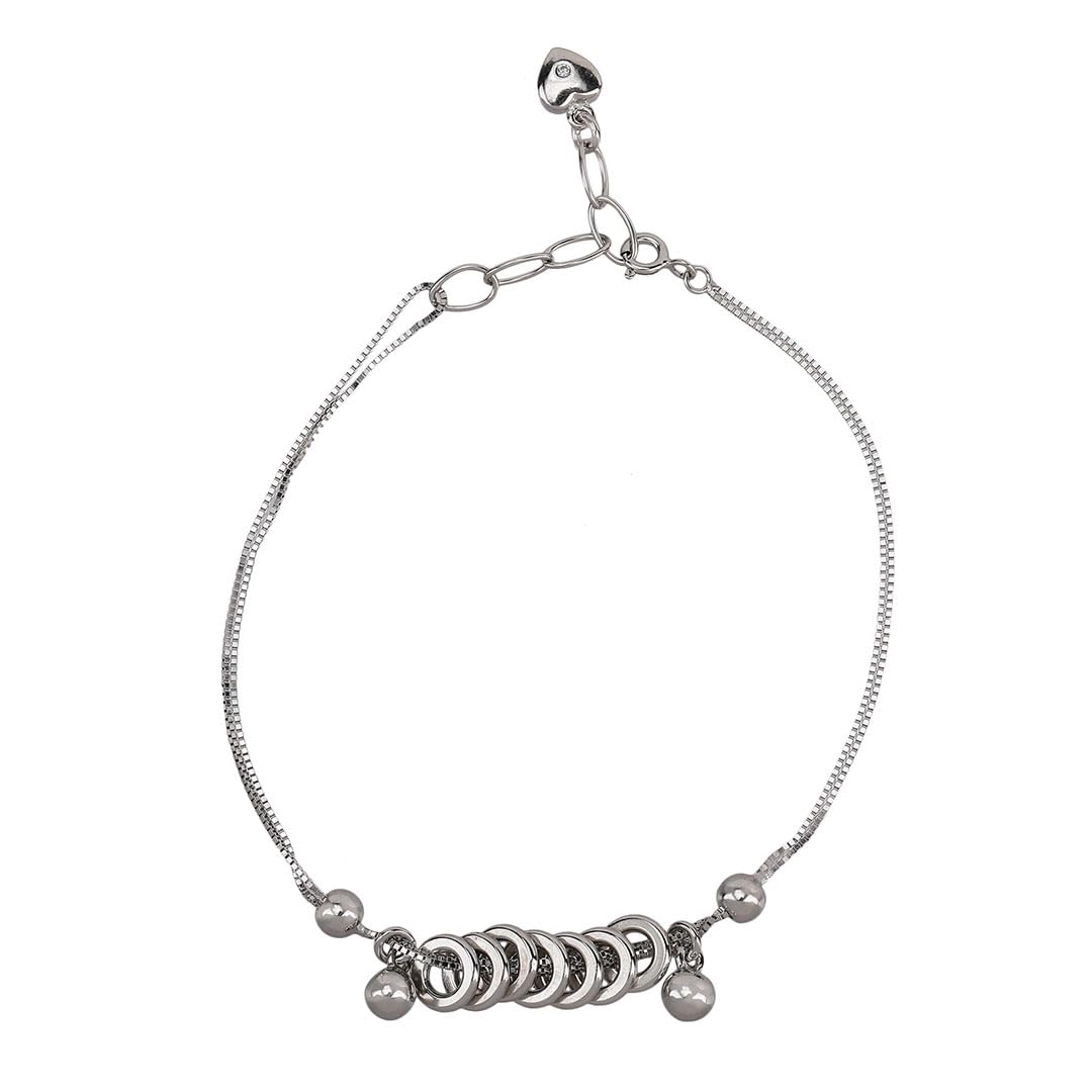 ERI Rings Of Rings Silver Pair Anklet | Jewelry for girls | anklets for ...