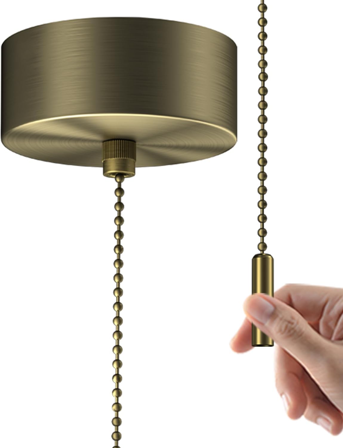 Pushka Home Contemporary Brushed Solid Brass Gold Hexagonal Bathroom ...