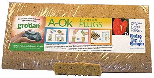 Amazon.com: Grodan 1.5" X 1.5" Sheet Grodan A-OK Stonewool Starter ...