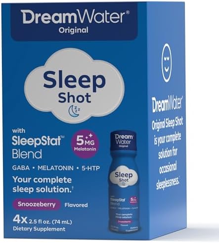 Amazon.com: Dream Water Sleep Aid Supplement Drink; Melatonin 5mg, GABA ...