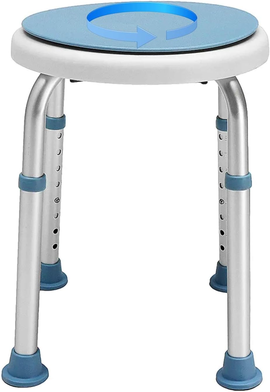 Amazon.com: Shower Chair & Bath Rotating Stool for Elderly 360° Swivel ...