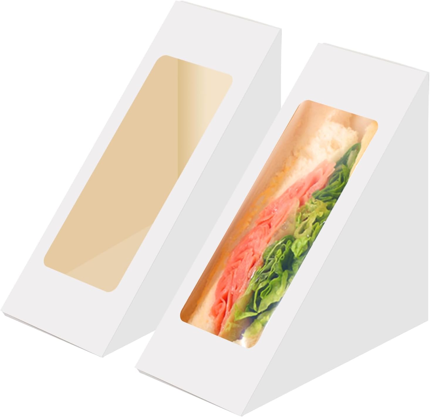 Amazon.com: Anchor Packaging Clear Hinged Sandwich Wedge Container ...