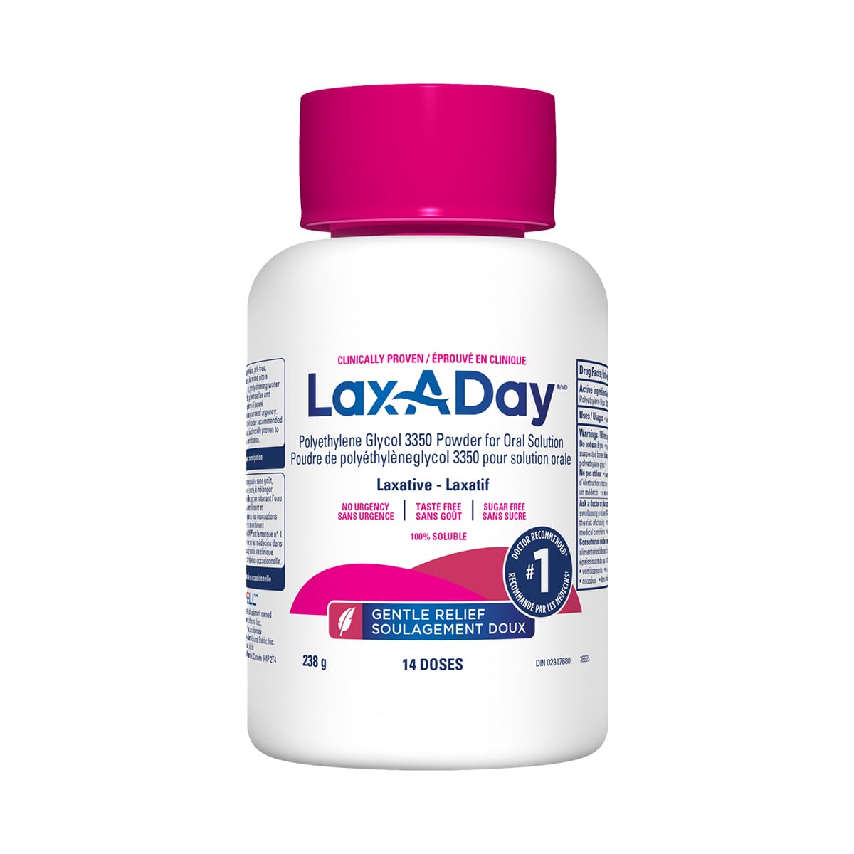LAX-A-DAY Powder Laxative - No Taste, No Grit, No Sugar - Clinically ...