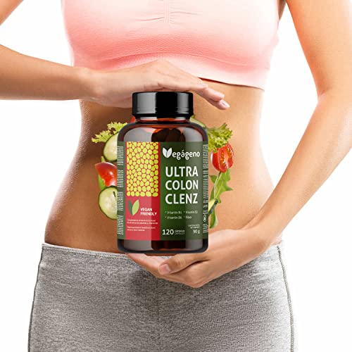 ULTRA COLON CLENZ 120 Kapseln, Befreiung von Verstopfung, Schwellung ...