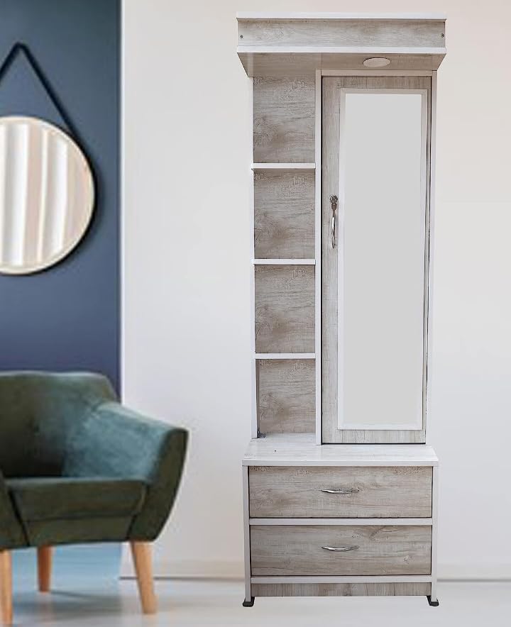 Parul Furniture Wooden Assembled Dressing Table for Bedroom with Led ...