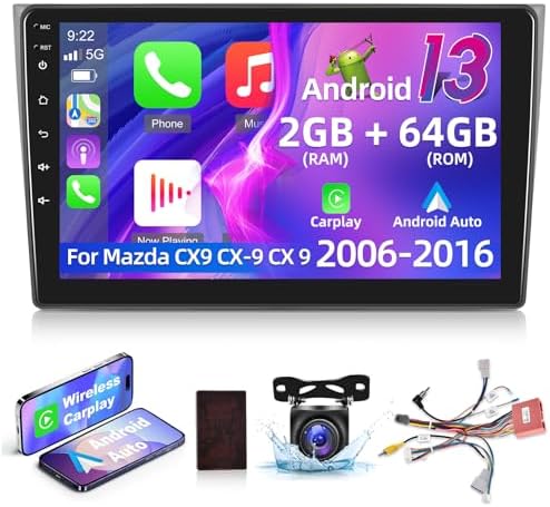 Amazon.com: [2+64G] Android Car Stereo for Mazda CX9 CX-9 CX 9 2006-2016: 10.1 inch Touchscreen ...