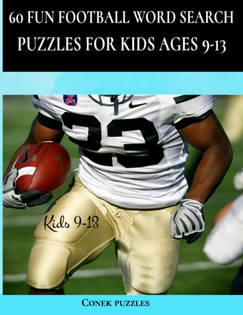 60 Fun Football Word Search Puzzles For Kids Ages 9-13: A Football ...