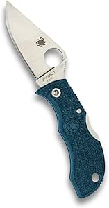 Spyderco Blue Fiberglass Reinforced Nylon FRN Manbug Lockback K390 ...