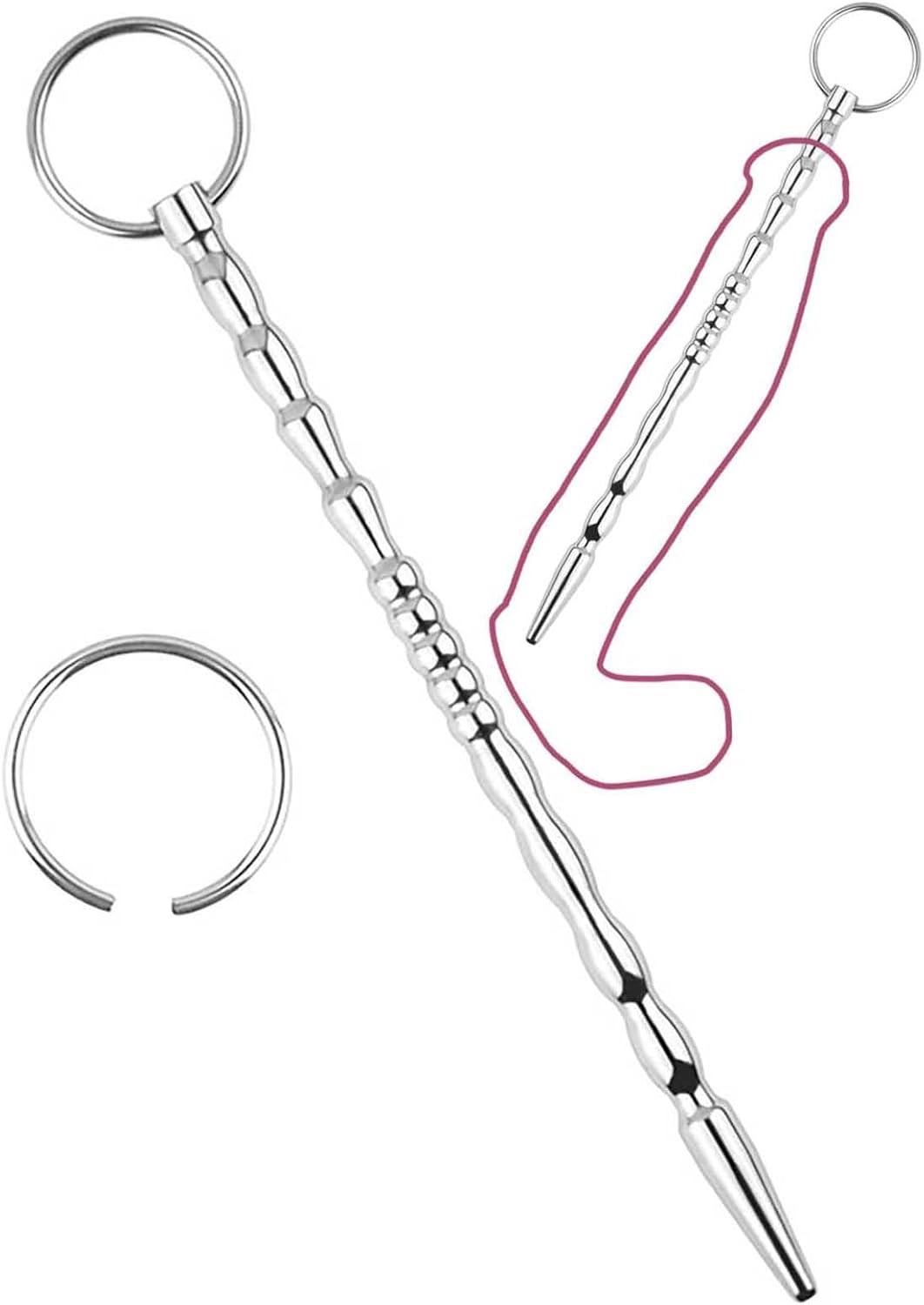 Amazon.com: Stainless Steel Sounding Training Rod Smooth Set, Extra ...