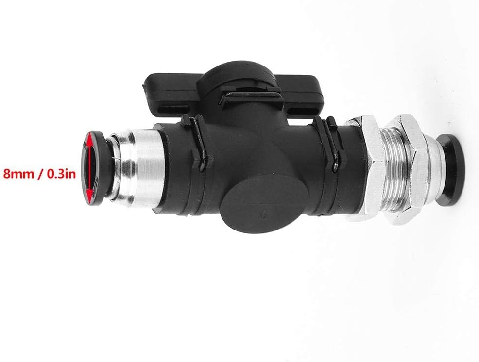 8mm Quick plug type Pneumatic Push Quick Joint Connector Hand Valve ...