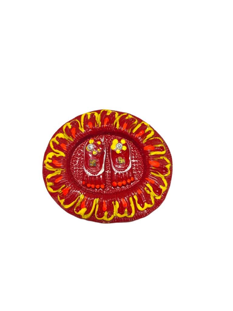 Buy Navratri Diwali Pujan Handmade Maa Durga Maa Laxmi ji Charan Paduka ...
