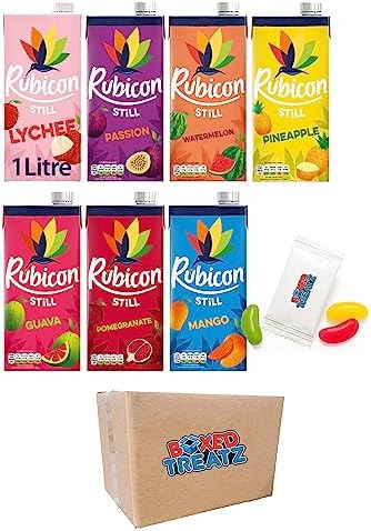 Rubicon Still Juice Drink 1 Litre - 6 Assorted Flavours 2x Each Mango ...