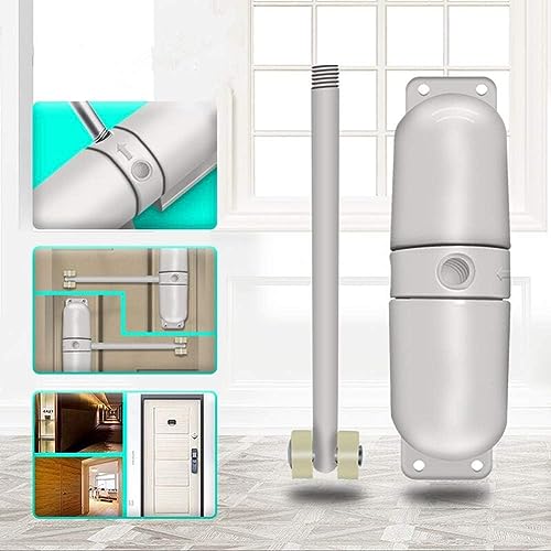 White Door Closer Automatic Safety Spring Door Closer Self Closing Door ...