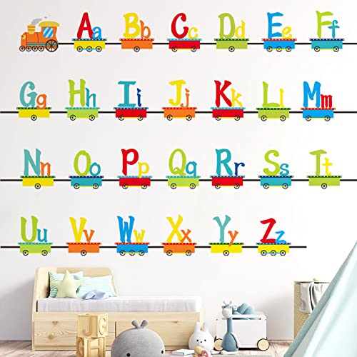 Snapklik.com : Alphabets Stickers For Kids ABC Alphabets Train Wall ...