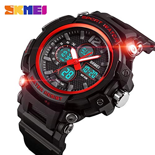 Watch Men's Dual Display Digital Sports Watch, Military 50M Waterproof ...