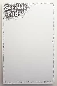 Amazon.com : ScribblePad Notepad. Funny Novelty Scratchpads Printed on ...