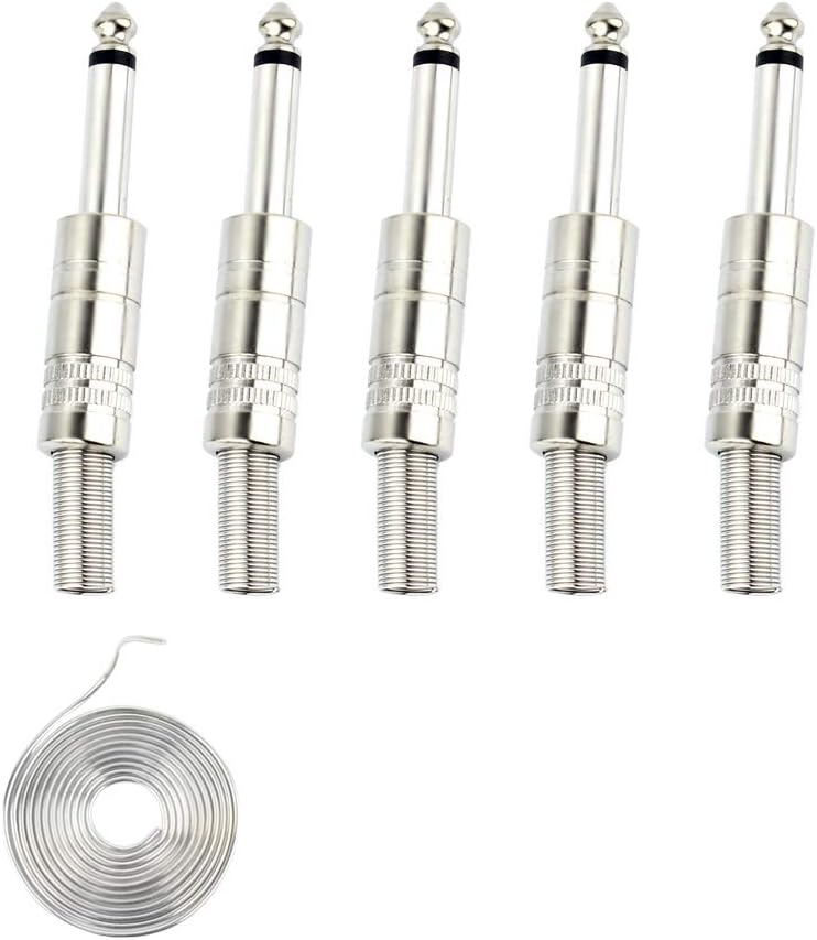 Amazon.com: CESS 1/4 Inch TS Audio Phono Tone Male Plug Cable Connector ...