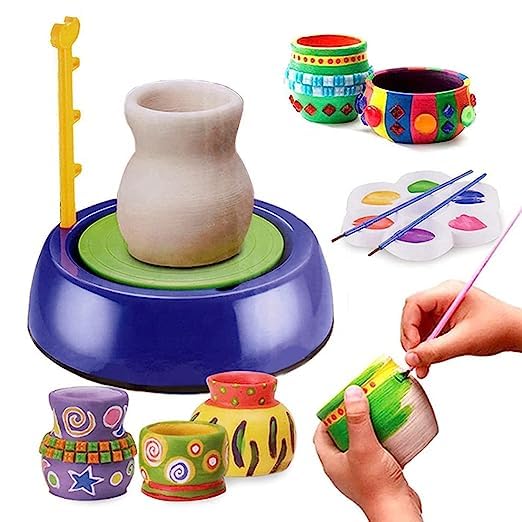 Pottery Wheel Clay Pot Making Machine Game Creative Educational Craft ...