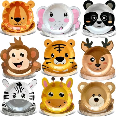 Amazon.com: Daily Gemz Zoo Pal Plates, 15 Count Bundle with Hefty ...