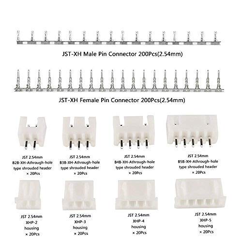 Buy YUNIQUE UK ® 560 Pieces JST connector kit with 2.54 mm JST-PH 2/3/4 ...