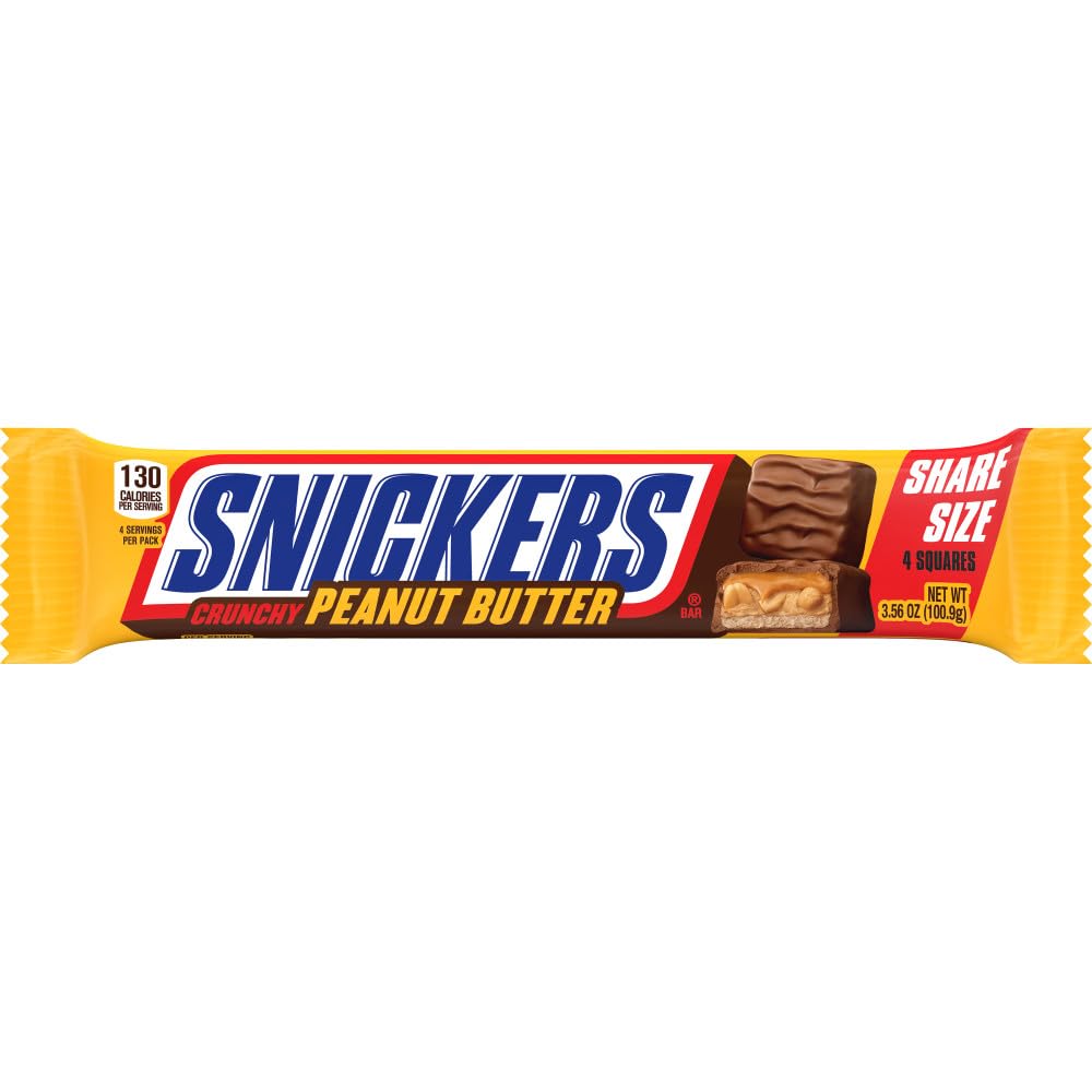 Amazon.com: SNICKERS Crunchy Peanut Butter NFL Football Milk Chocolate ...
