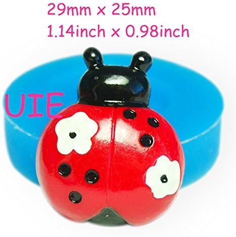 250LBD Cute Ladybird Silicone Mold - Sugarcraft Food Safe Gum Paste ...